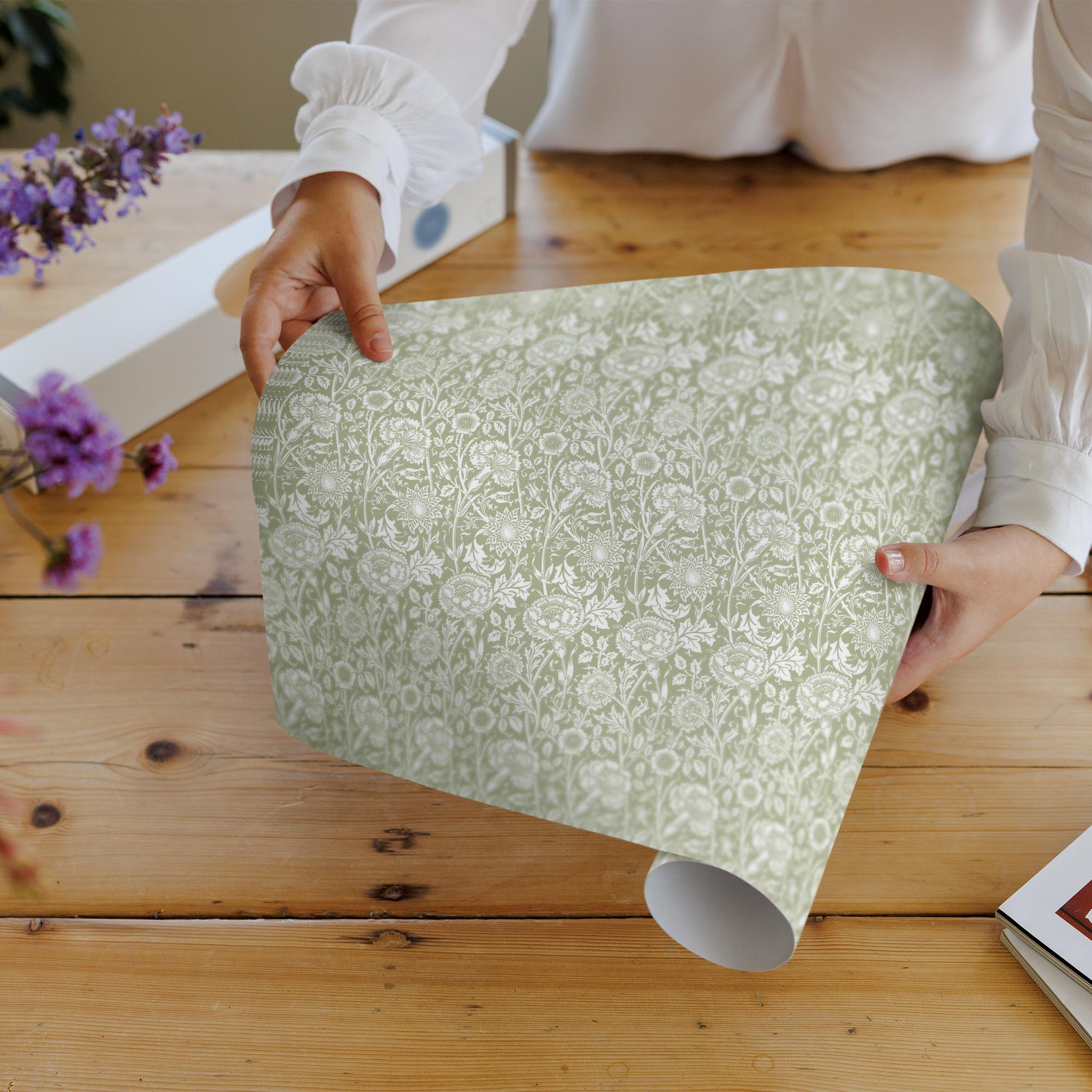 SIMPLY DRAWER LINERS | FRESH LINEN SCENTED Drawer Liners in SAGE GREEN ...